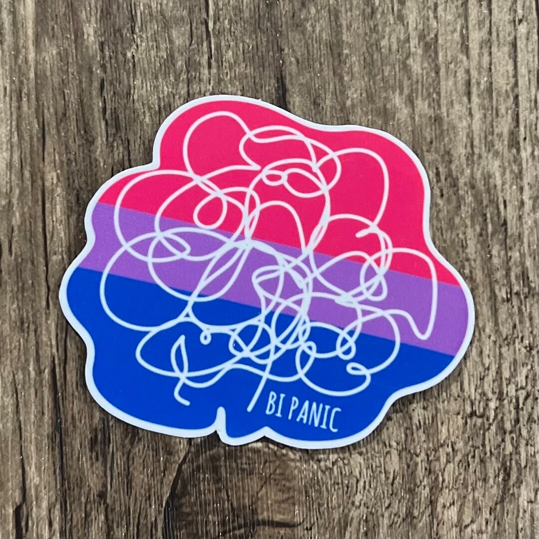 Bi Panic, Die Cut Stickers, Die Cut, Laptop Sticker, Bi Panic Sticker ...
