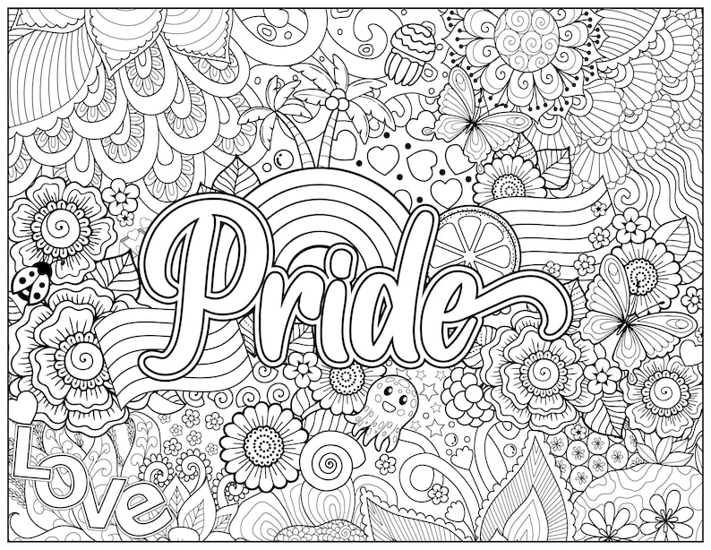 Pride Colouring Pride Coloring Printable Colouring Page - Etsy New Zealand