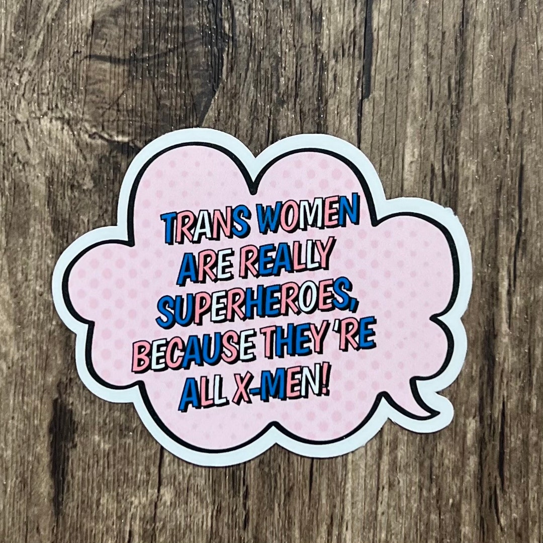 Transgender Sticker, Superhero Sticker, Die Cut , Tiktok Sticker, Gift ...