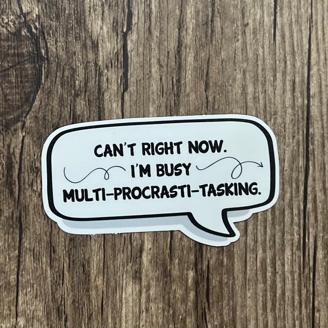 ADHD Sticker, Executive Dysfunction, Die Cut Sticker, Laptop Sticker ...