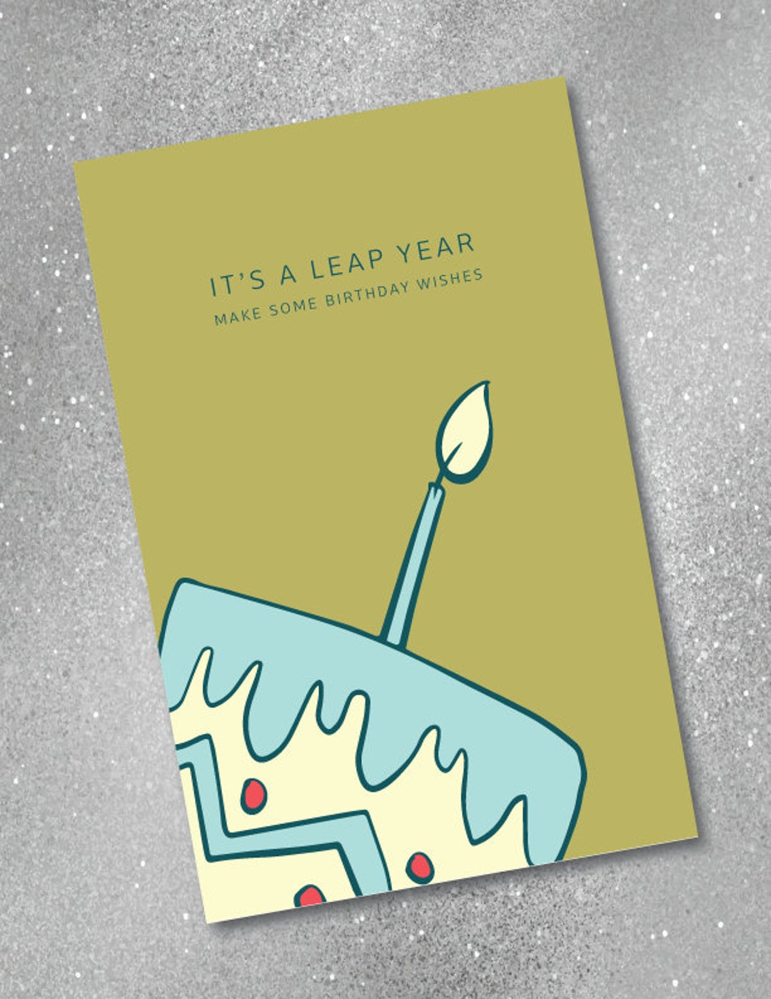 Leap Year Birthday, Birthday Card, Paper Card, Digital Download, in ...