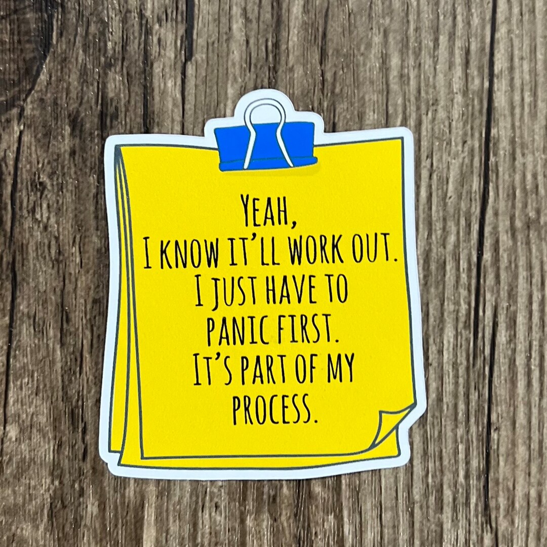 Part of My Process Sticker, Post-it Sticker, Die Cut Sticker, Laptop ...