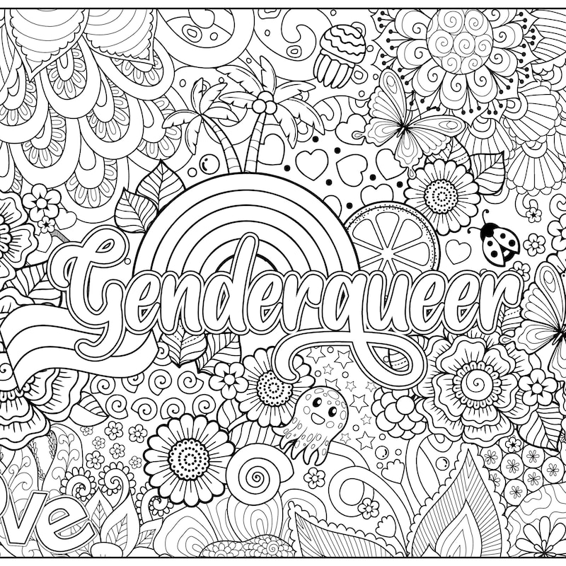 Lgbt Coloring Book - Etsy