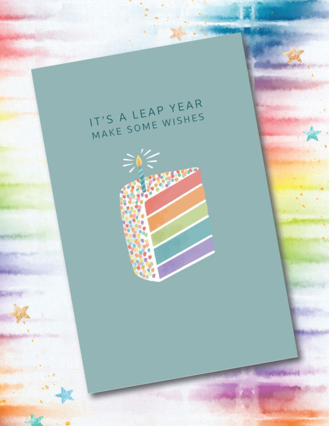 Leap Year Birthday, Birthday Card, Paper Card, Digital Download, Funny ...