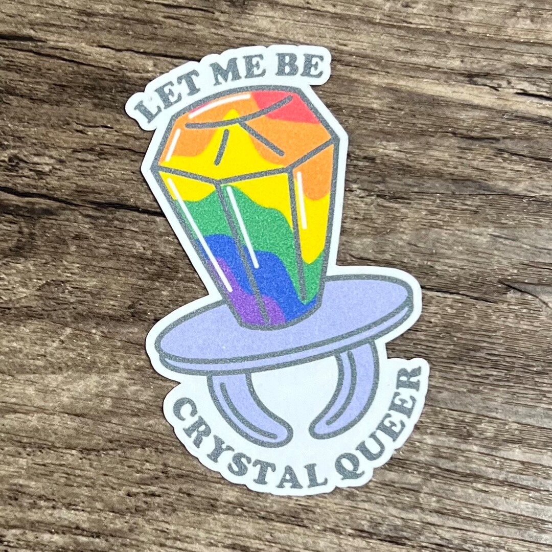 Crystal Queer Sticker, Candy Ring Sticker, Pride Sticker, LGBTQ Sticker ...