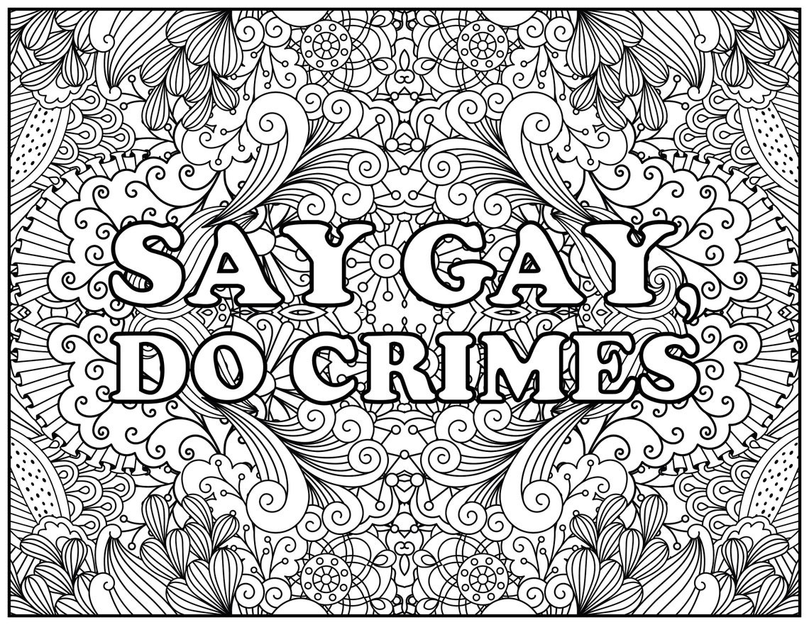 Gay Colouring Pride Coloring Printable Colouring Page - Etsy