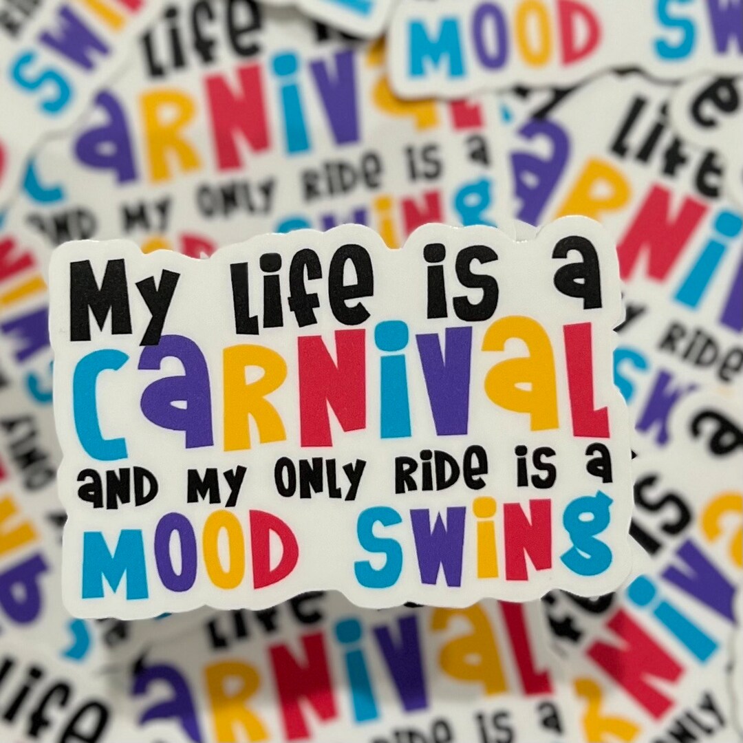 Mood Swing Sticker, Die Cut Sticker, Die Cuts, Laptop Sticker, Gift for ...