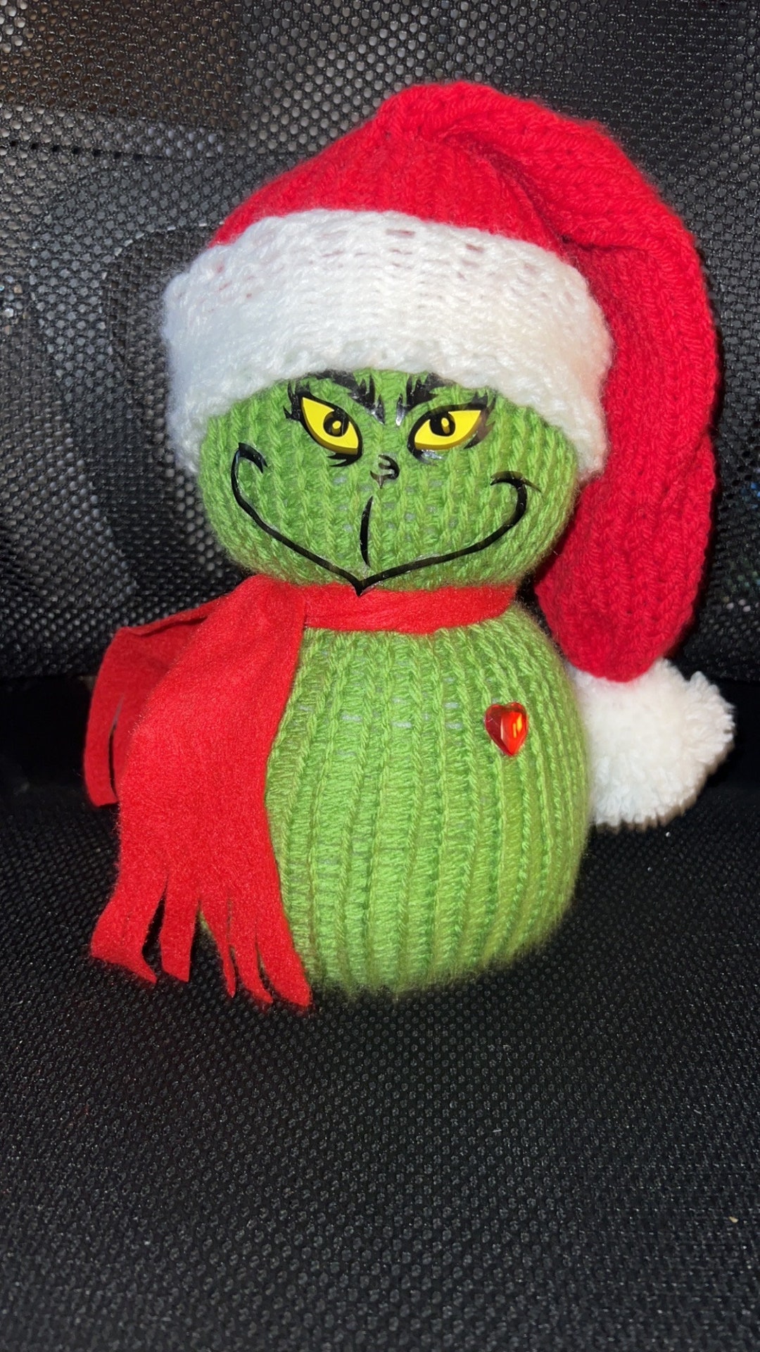 Knitted Grinch LARGE newww Drop - Etsy