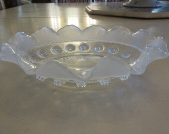 Shallow Glass Bowl - Etsy