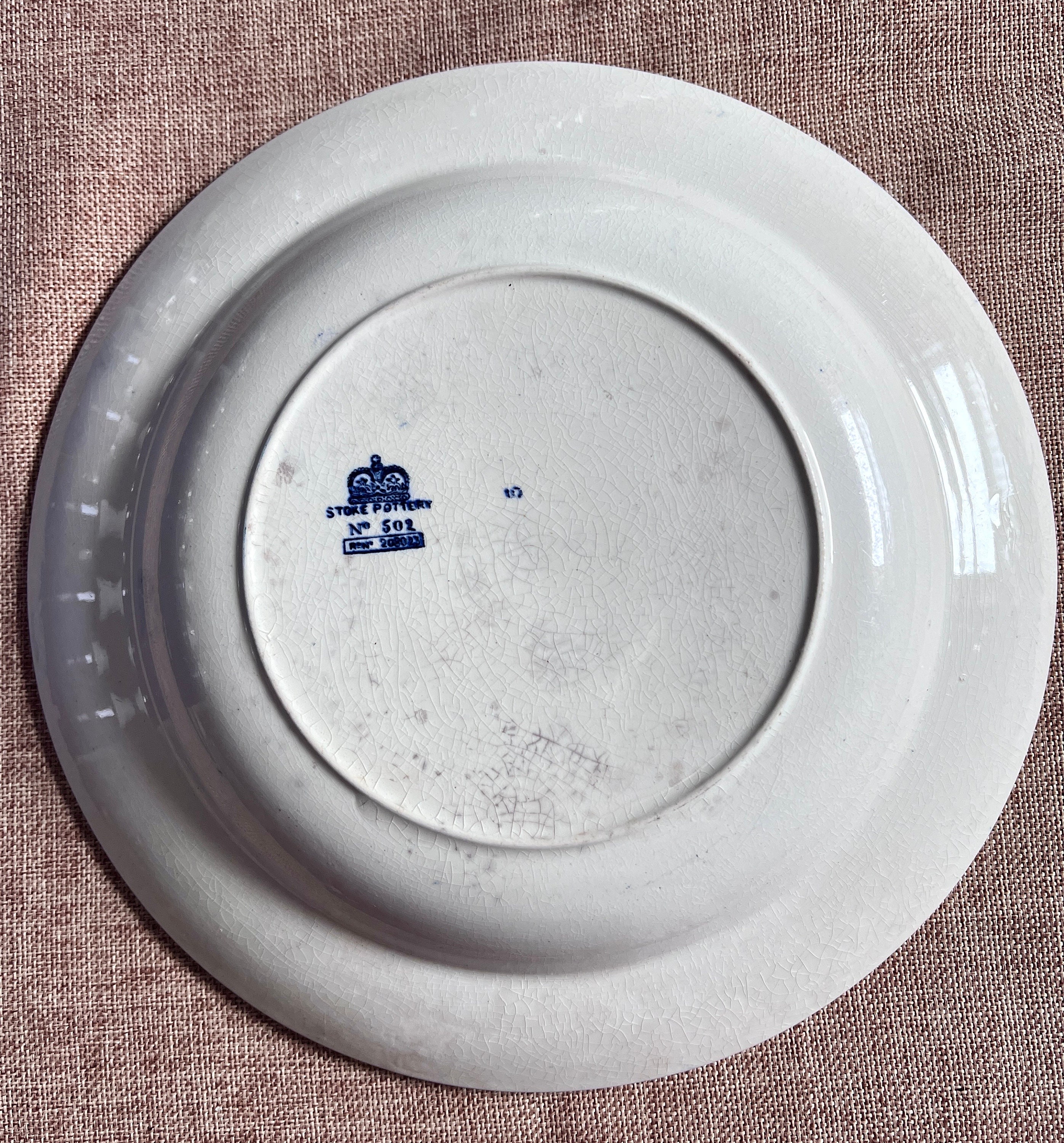 Antique 19th Century English Staffordshire Earthenware Stoke Pottery ...
