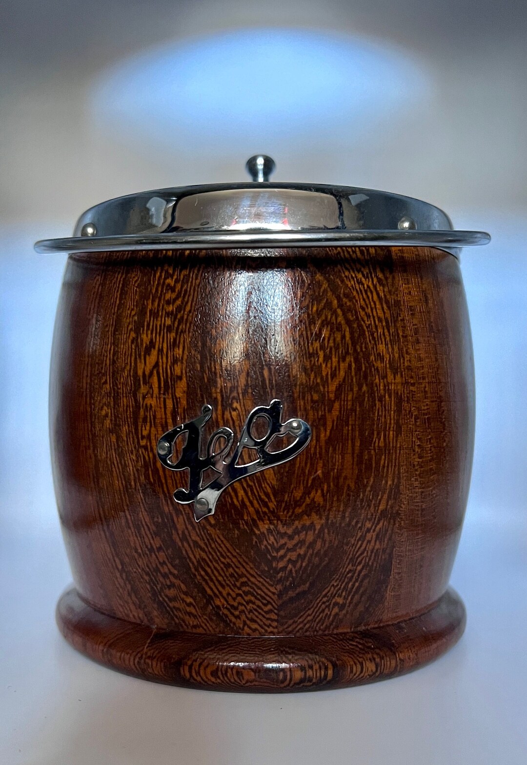 Vintage Kitchenalia English Lancraft Oak Woodware Barrel Tea Caddy ...