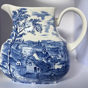Vintage Alfred Meakin 'reverie' Blue & White English Ironstone Pottery ...