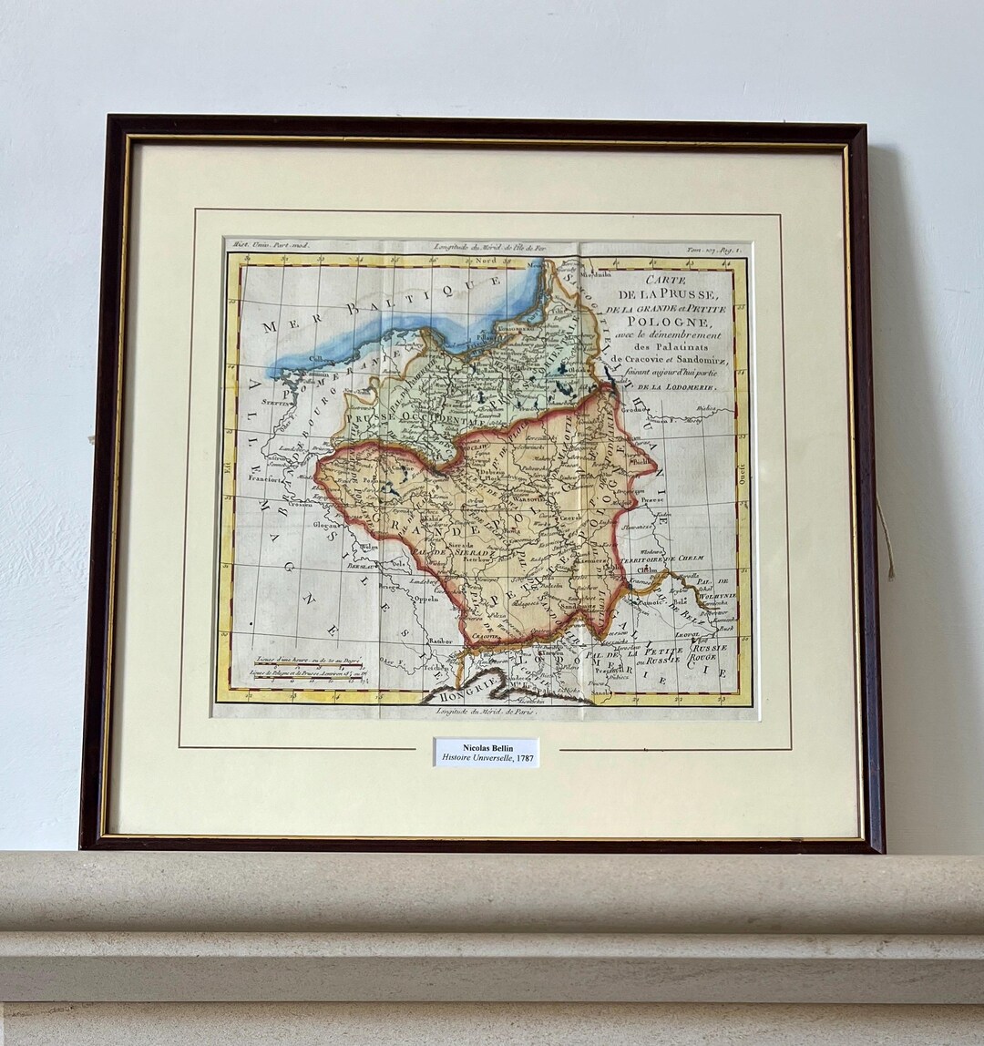 Antique Georgian 18th Century Circa 1787 Hand Coloured Map Engraving ...