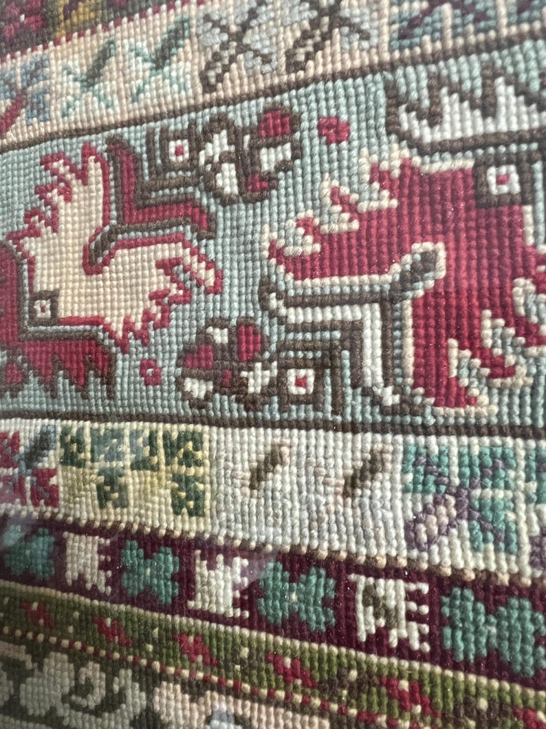 Beautiful! Rare Original Wall Art Antique Geometric Abstract Aztec ...