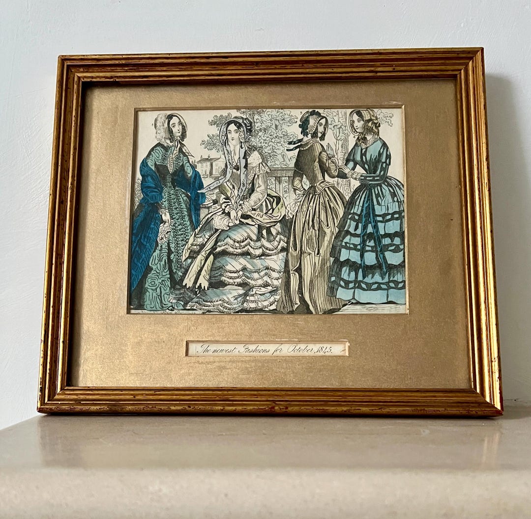 Antique Hand Coloured Intaglio Copper Plate Engraving, Circa 1845 ...