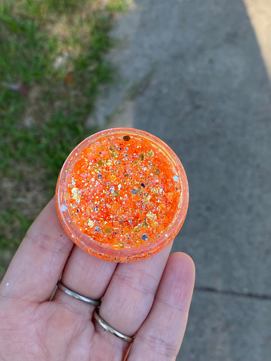 Neon Orange Hair & Body Glitter Gel, Team Spirit/cheerleading/sports ...