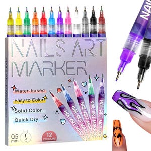 Nail Art Markers for Gel Nails - Etsy