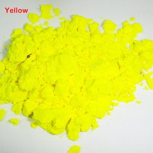 6 NEON Colors Fluorescent Phosphor Pigment Powder for Nail Polish ...