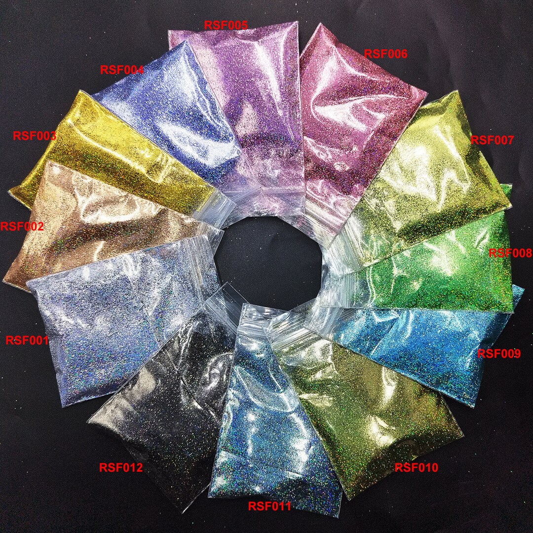 0.08MM Holographic Laser Rainbow Solvent Resistant Shining Ultra-fine ...