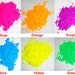 6 NEON Colors Fluorescent Phosphor Pigment Powder for Nail Polish ...