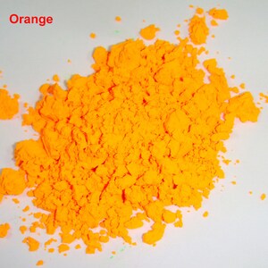 6 NEON Colors Fluorescent Phosphor Pigment Powder for Nail Polish ...
