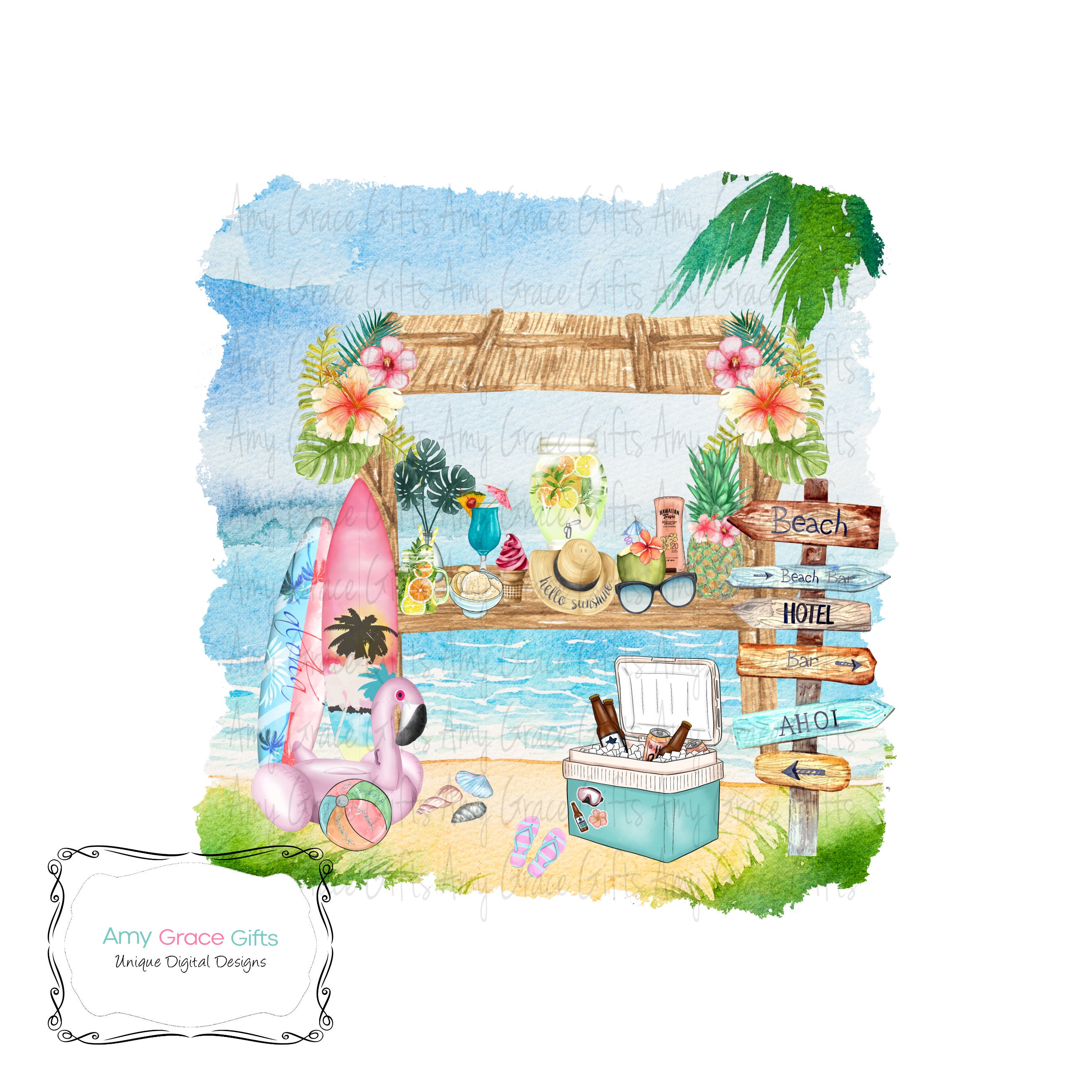 Surf Shack Clipart
