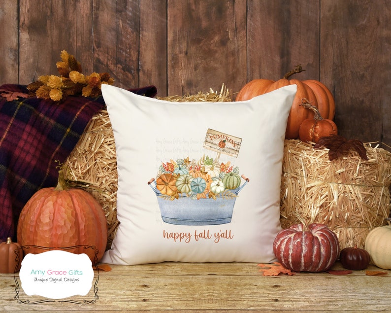 Pumpkin Rustic Farmhouse Sign, Fall Thanksgiving, Clipart, Digital ...