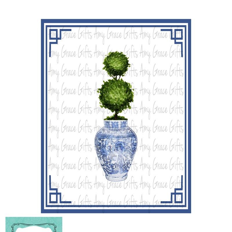 Topiary Embroidery Design - Etsy
