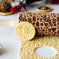 Embossed Rolling Pin, Textured Cookies, Lavender Shortbread, Christmas ...