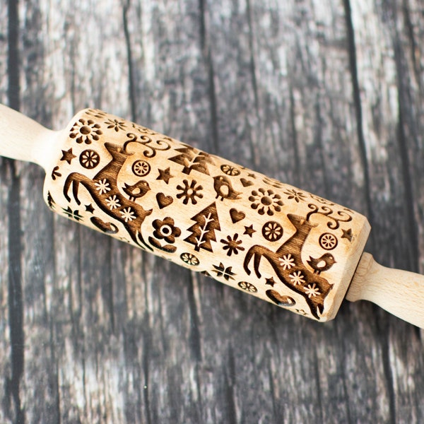 Christmas Rolling Pin - Etsy Canada
