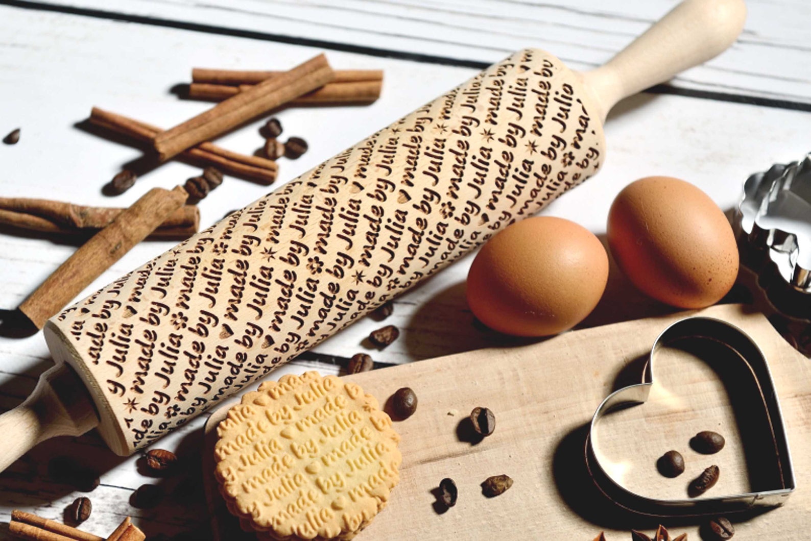 Personalized Rolling Pin Laser Engraved Rolling Pin With - Etsy