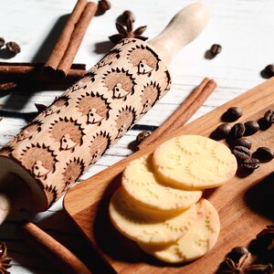 Hedgehog Embossing Rolling Pin – Laser Engraved Cookie Roller - Etsy