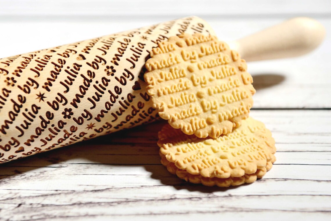 Personalized Rolling Pin Laser Engraved Rolling Pin With - Etsy