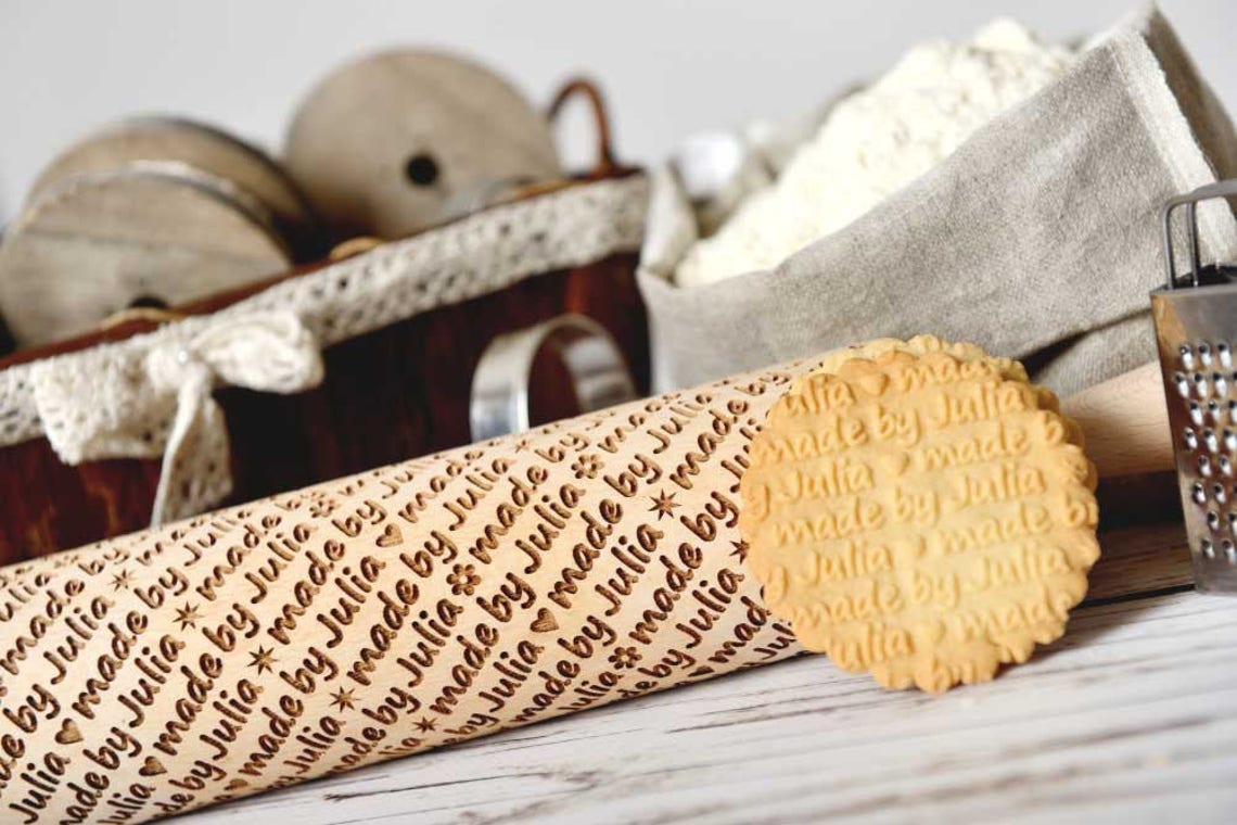 Personalized Rolling Pin Laser Engraved Rolling Pin With - Etsy