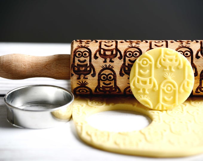 Mexican Folk Pattern Mini Rolling Pin Embossing Rolling - Etsy