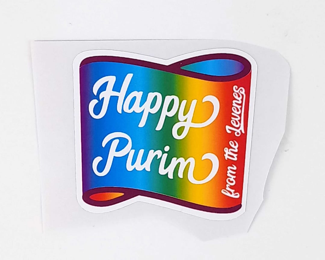 Purim Label Purim Sticker Mishloach Manot Label Customised - Etsy