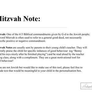 Mitzvah Notes, Rainbow Notepad, Personalised Note From Home, Good ...