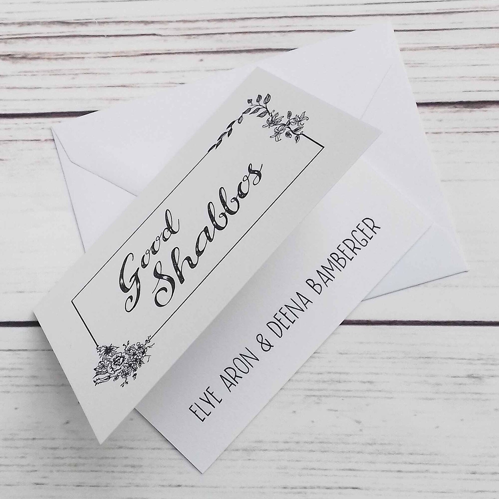 Set of 10 A7 Folded Cards and Envelopes Good Shabbos Yom - Etsy