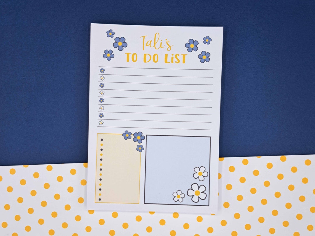 To Do List Notepad, Personalised Notepad, Planner Notepad, Daily to Do ...