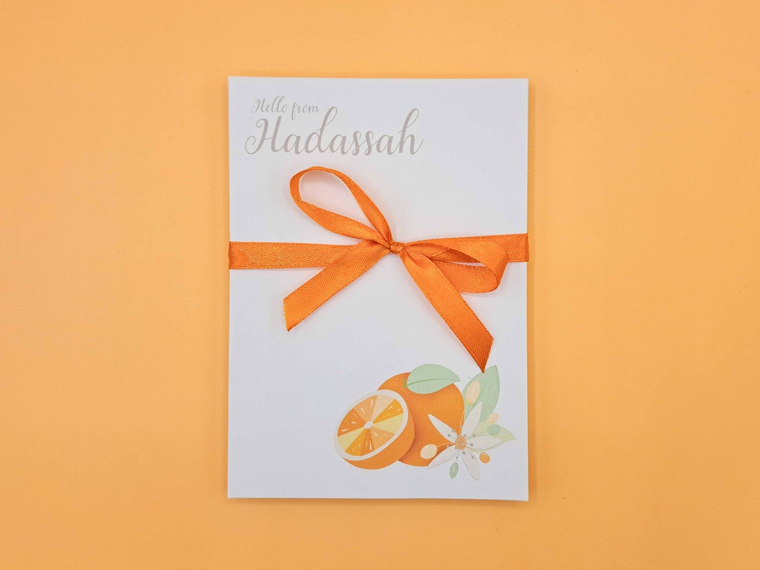 Personalised Notepad, Citrus Fruit Stationery, Orange Blossom, A6 ...