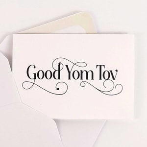 Set of 10 A7 Folded Cards and Envelopes, Good Shabbos, Yom Tov, Shabbat ...