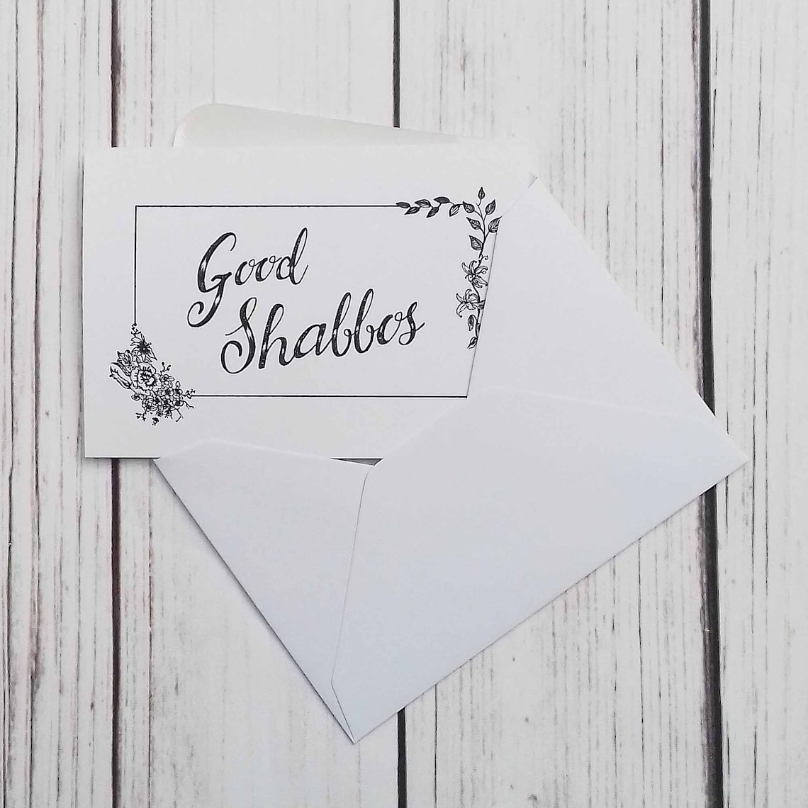 Set of 10 A7 Folded Cards and Envelopes Good Shabbos Yom - Etsy
