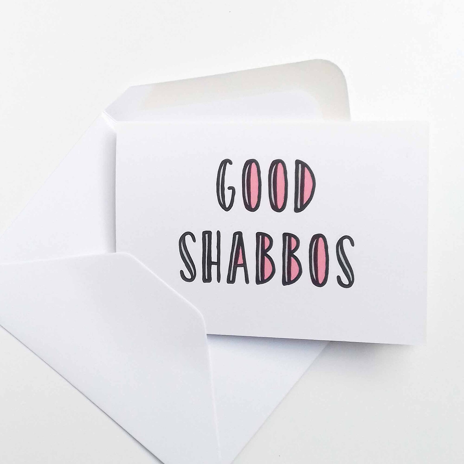 Set of 10 A7 Folded Cards and Envelopes, Good Shabbos, Yom Tov, Shabbat ...