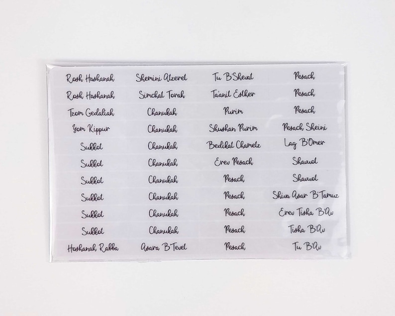 Jewish Calendar Parsha, Chagim, Yom Tov, Rosh Chodesh, Selichot and ...