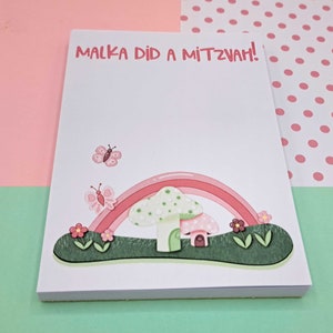 Mitzvah Notes, Rainbow Notepad, Personalised Note From Home, Good ...