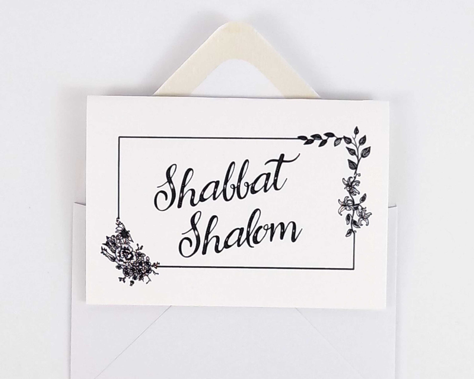 Set of 10 A7 Folded Cards and Envelopes Good Shabbos Yom - Etsy