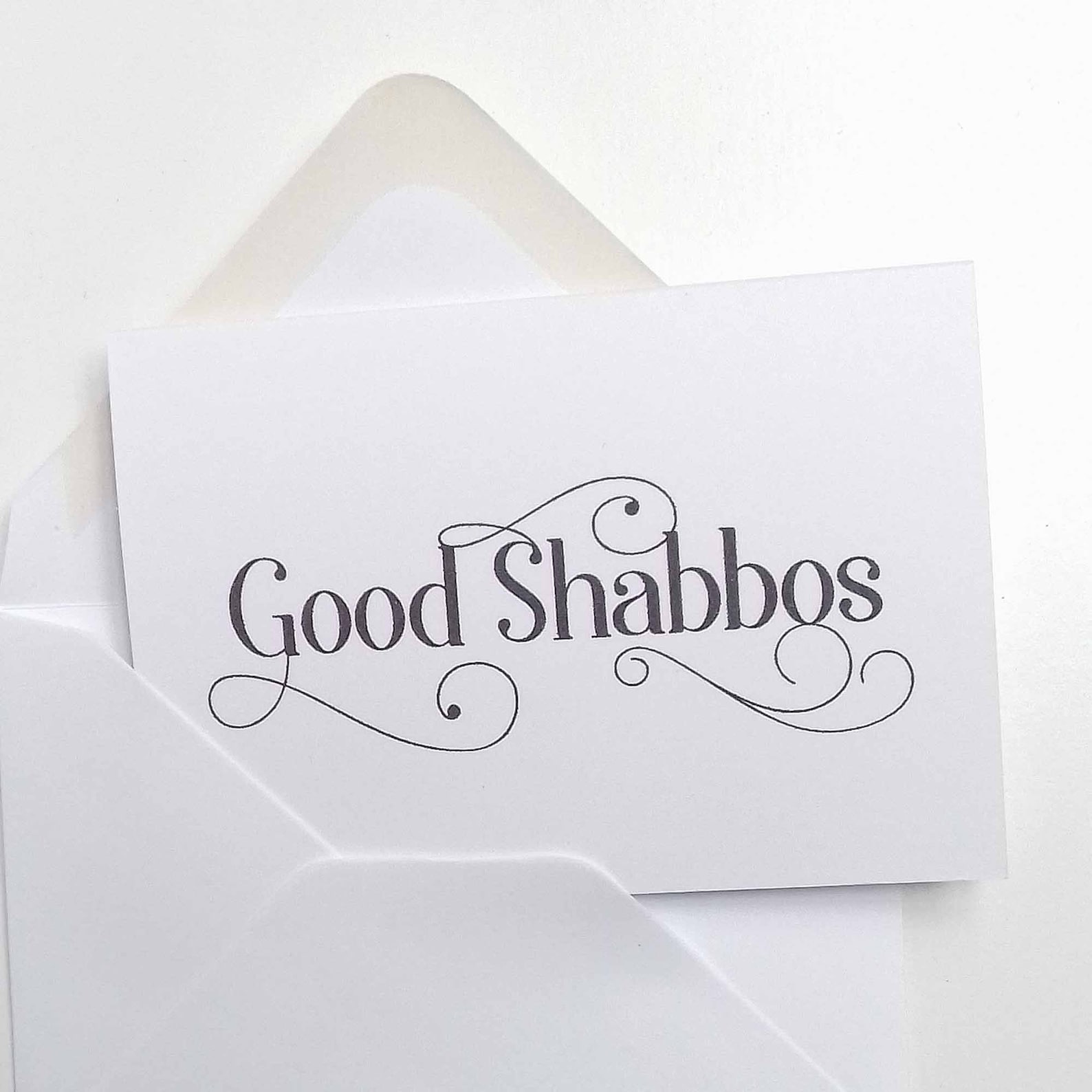 Set of 10 A7 Folded Cards and Envelopes Good Shabbos Yom - Etsy