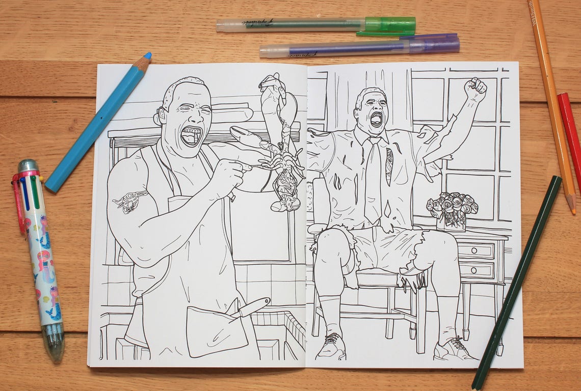 Dwayne Johnson Colouring Book | Etsy