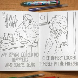 Gordon Ramsay Colouring Book - Etsy