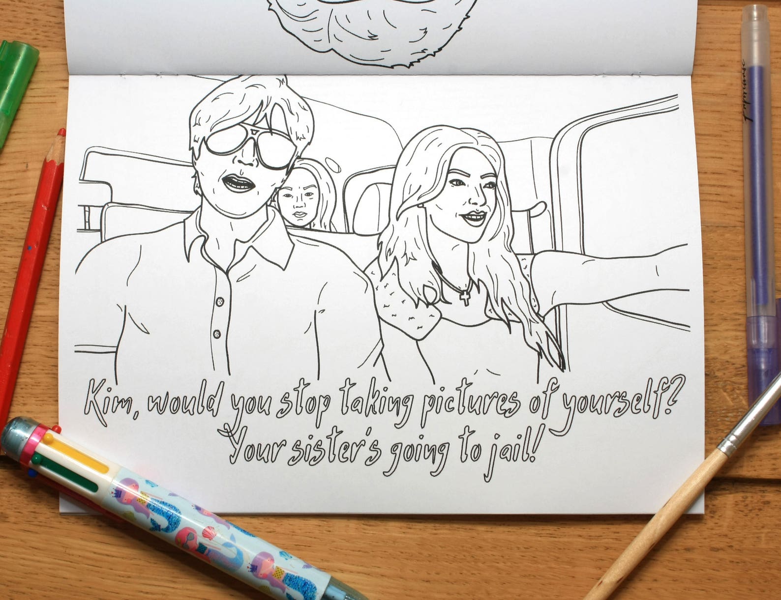 Keeping up With the Kardashians Colouring Book | Etsy